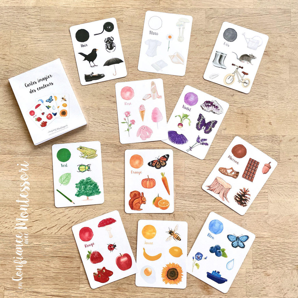 cartes imagier des couleurs