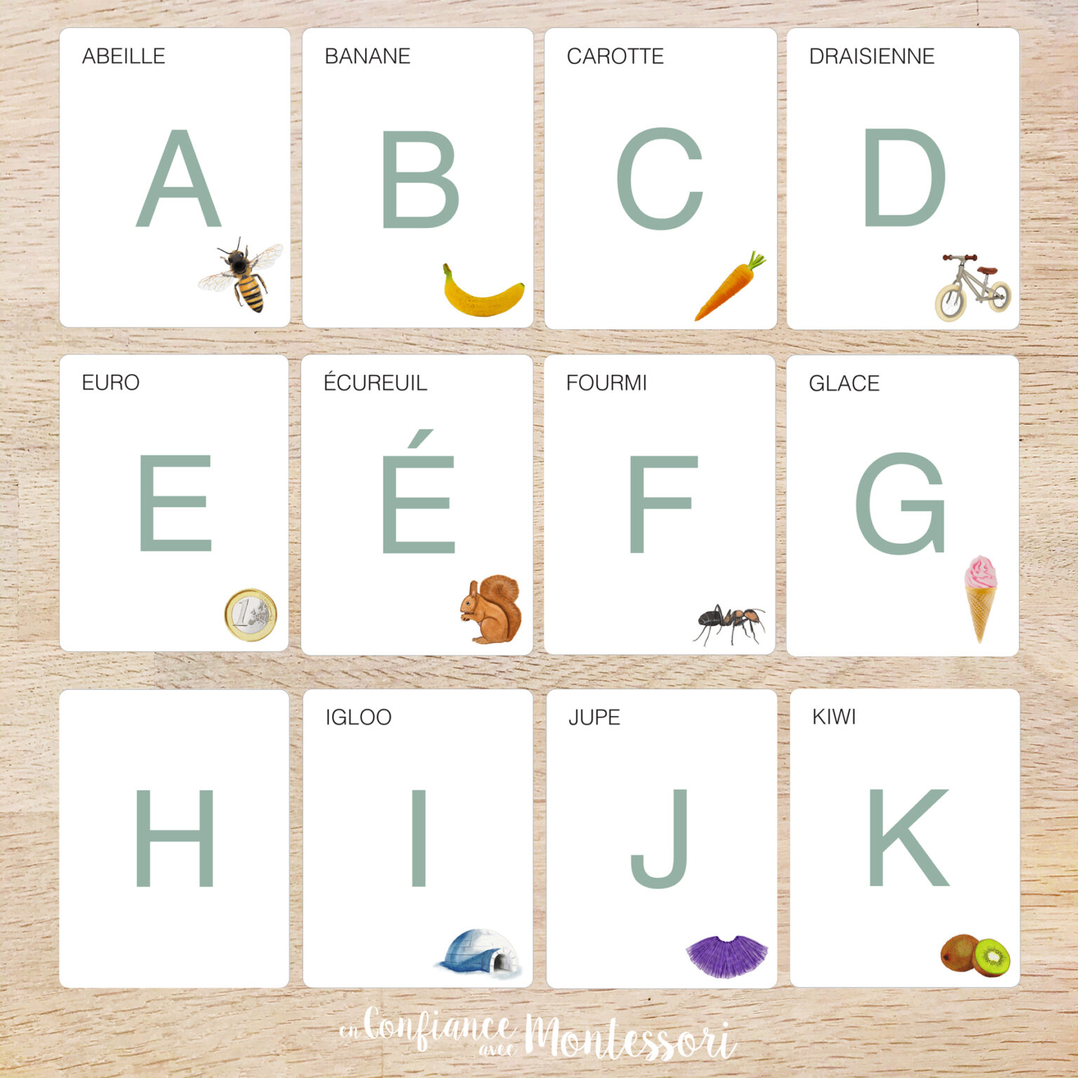 Tablettes des boîtes de couleurs 1 et 2 + jeu